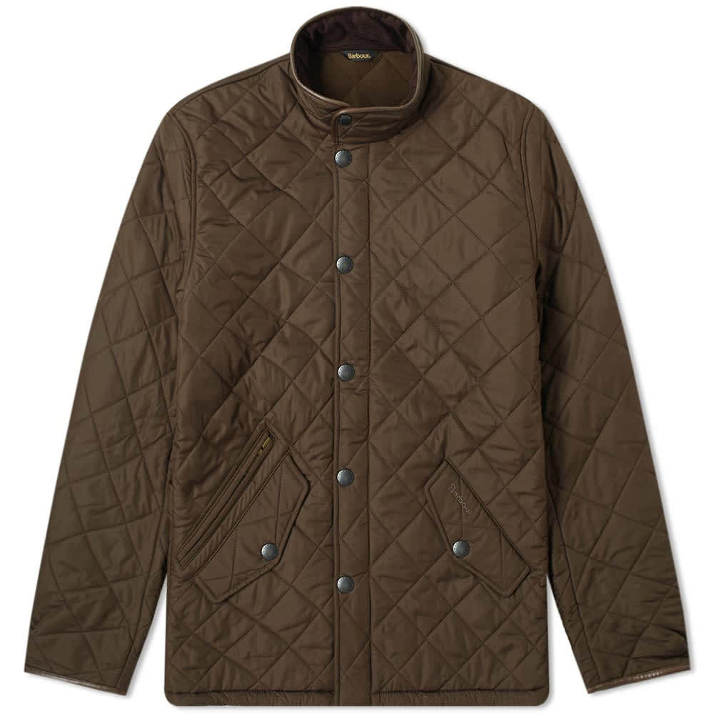 Barbour Powell Quilt Jacket Olive Barbour x Wood Wood
