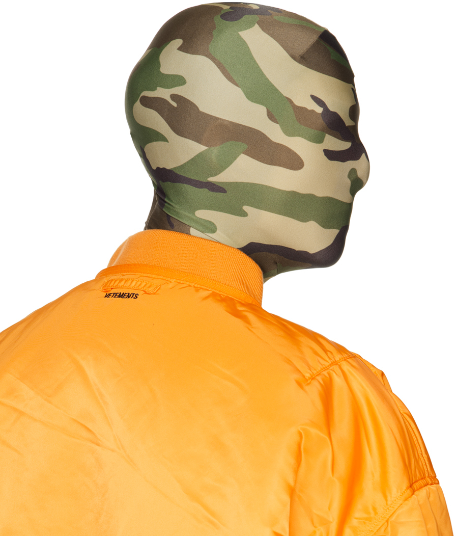 VETEMENTS Green Camo Styling Mask Balaclava Vetements