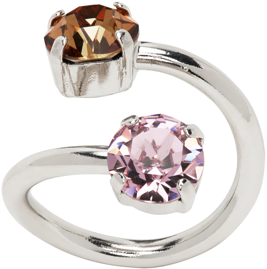 Justine Clenquet Silver Chris Ring Justine Clenquet