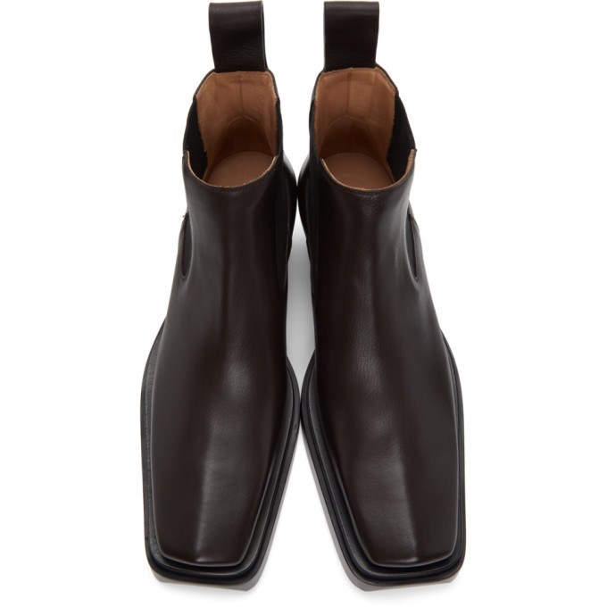 Bottega Veneta Brown BV Lean Chelsea Boots Bottega Veneta