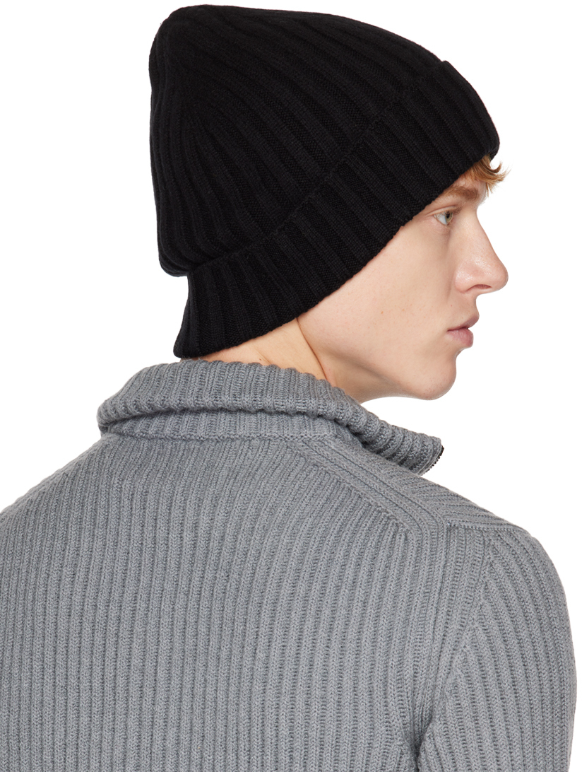 SOPHNET. Black Ribbed Beanie SOPHNET.