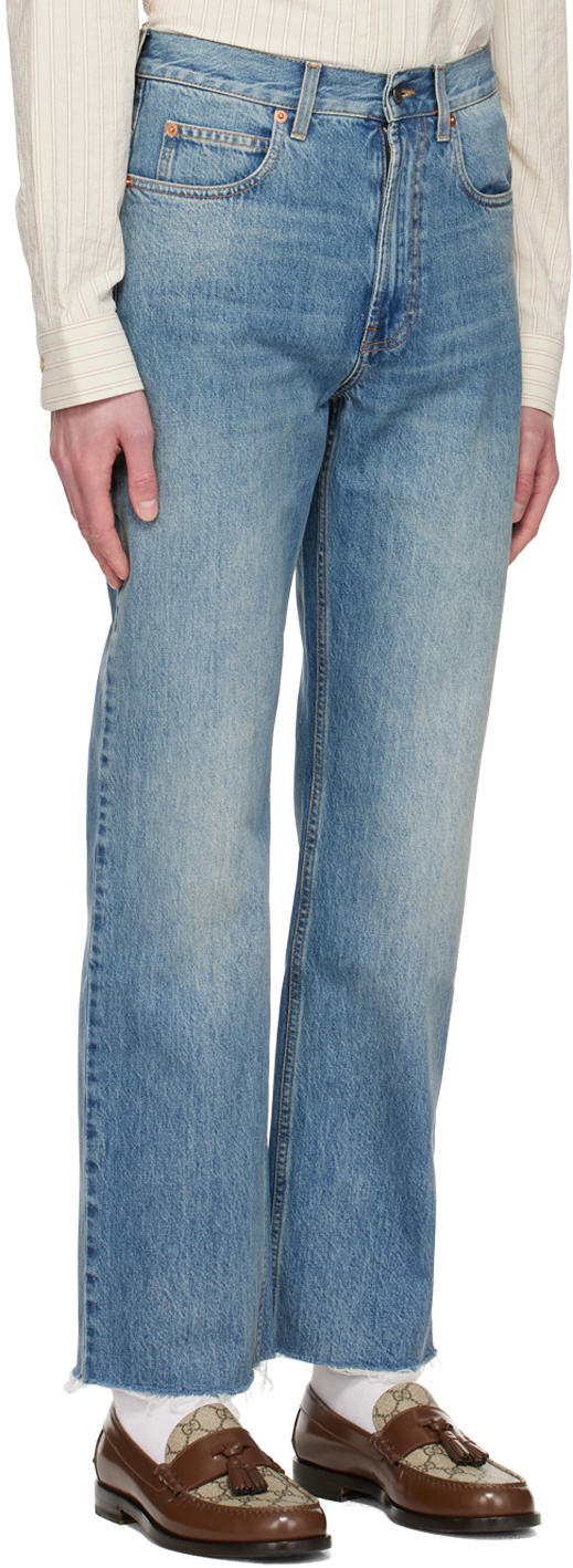 Gucci Blue Baggy Jeans Gucci