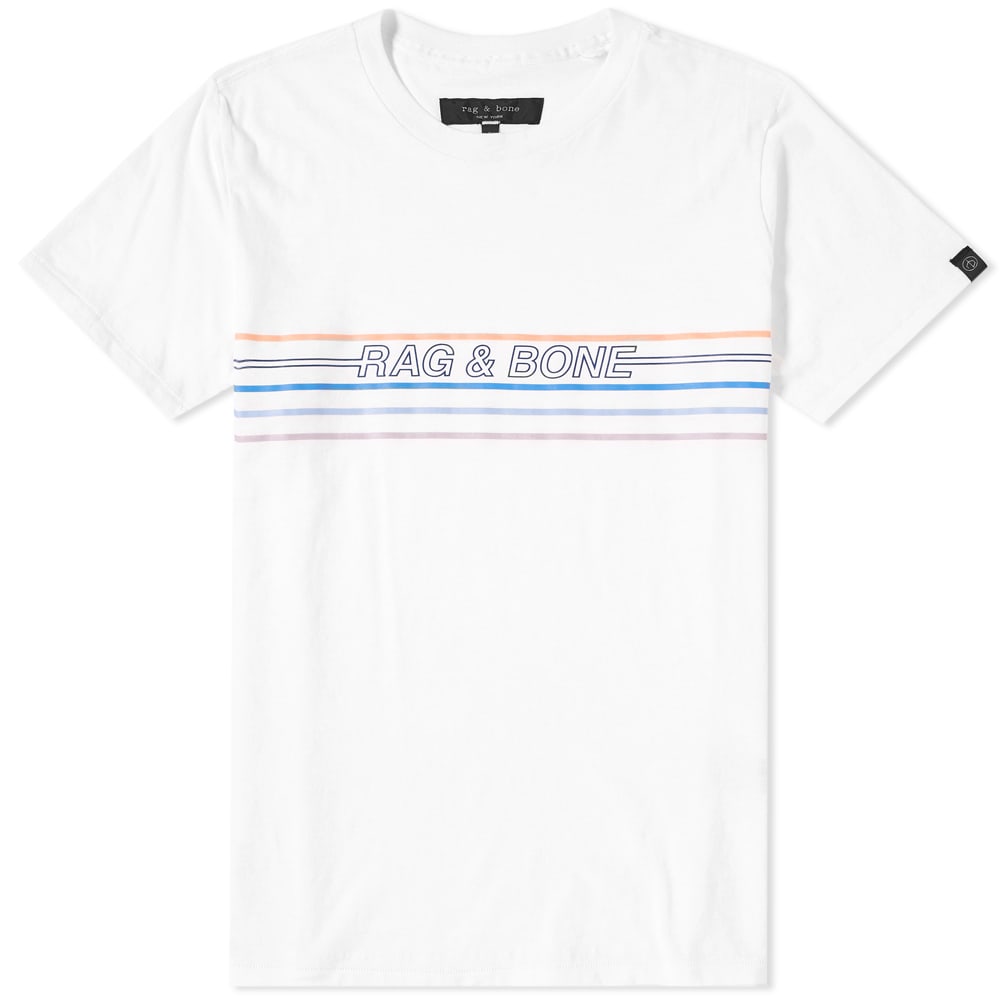 Rag & Bone Logo Stripe Tee Rag and Bone
