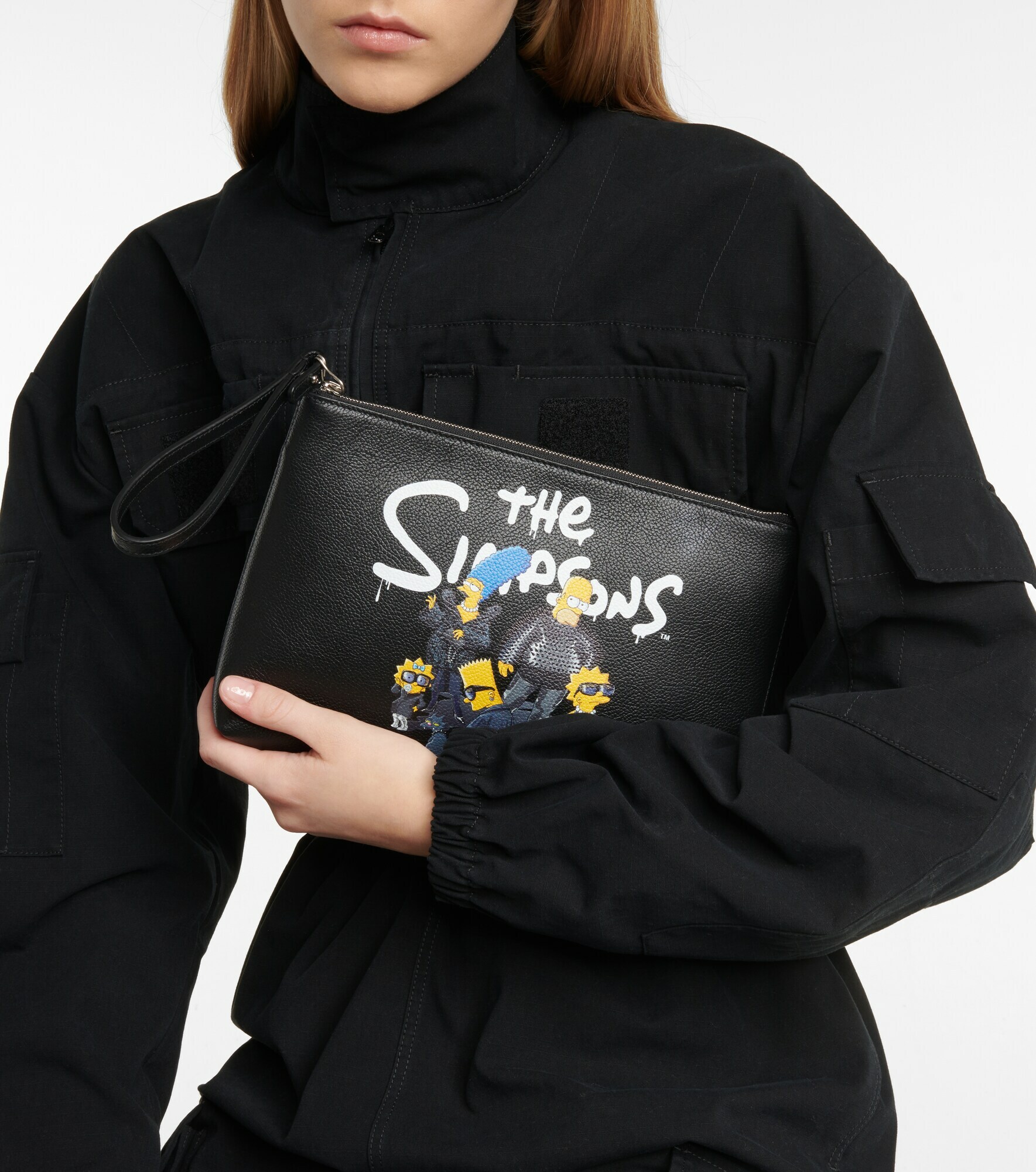 Balenciaga - x The Simpsons TM & © 20th Television leather pouch Balenciaga