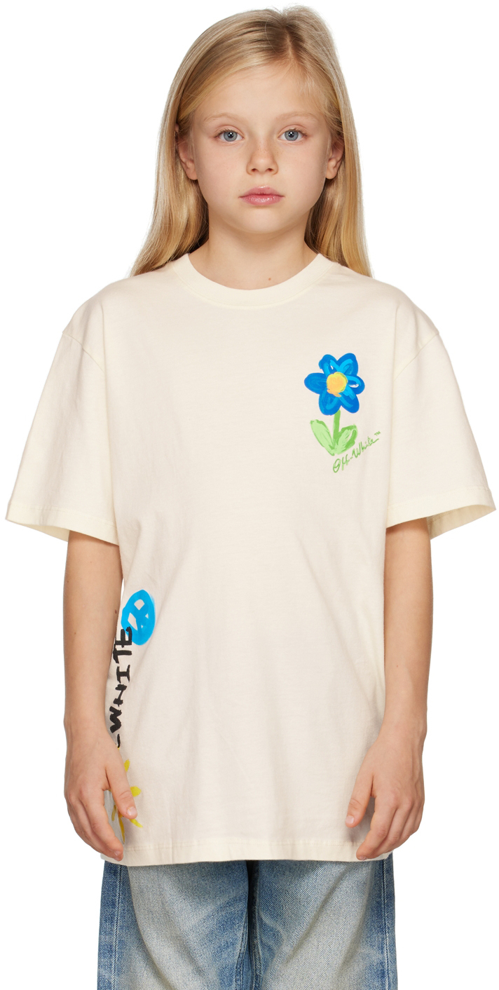 Off-White Kids Off-White Sun & Peace T-Shirt Off-White