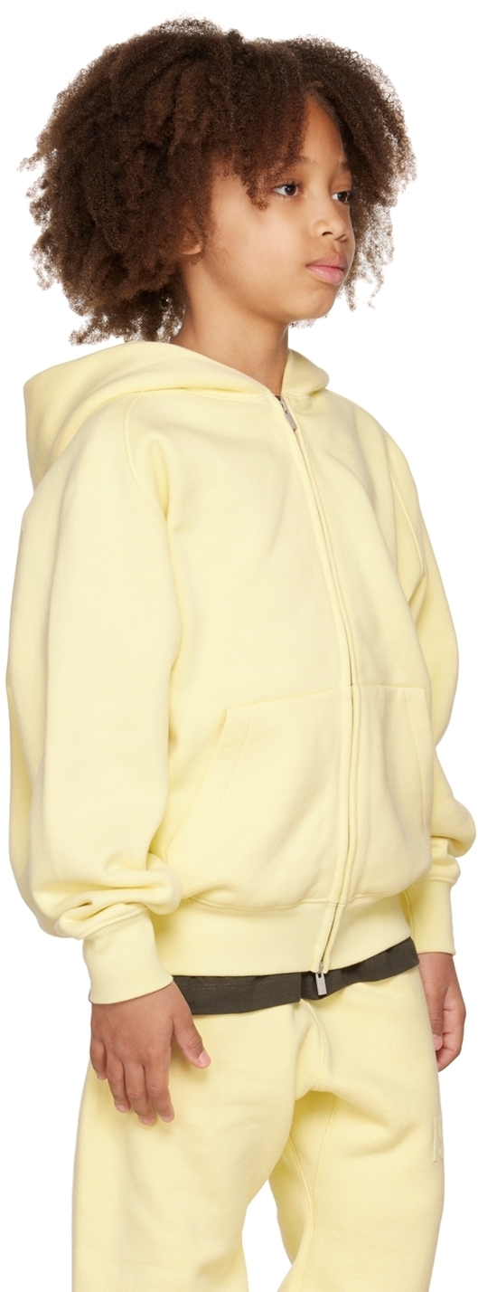 Essentials Kids Yellow Zip Hoodie Essentials