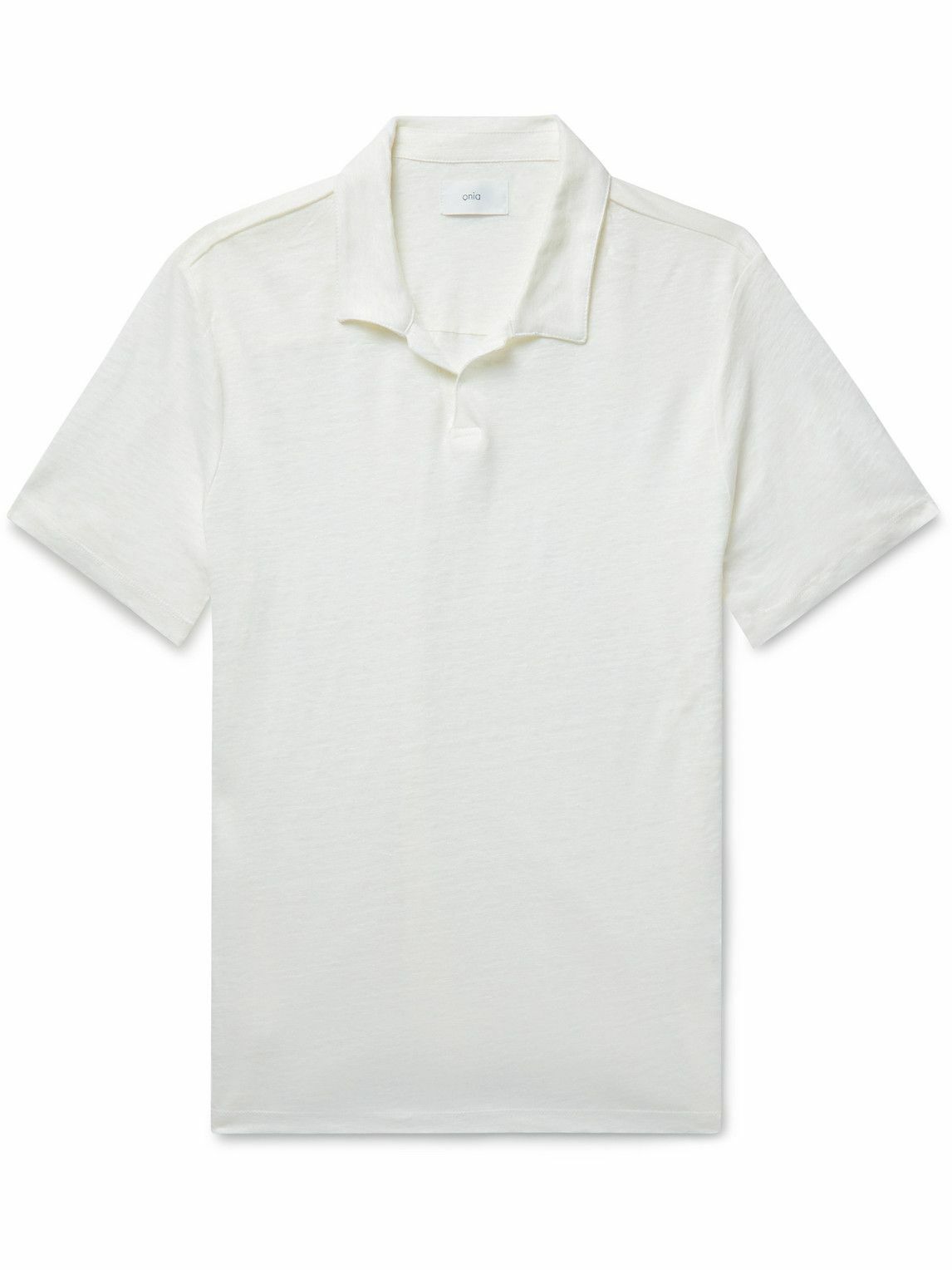 Onia - Linen Polo Shirt - White Onia