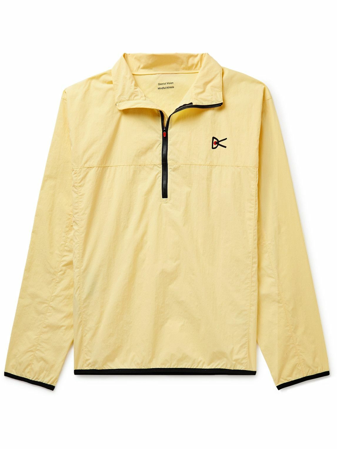 DISTRICT VISION - Theo Recycled-Nylon Half-Zip Jacket - Yellow District ...
