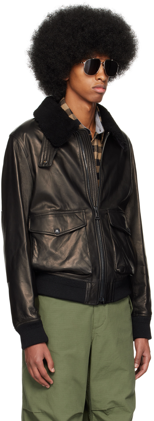 Belstaff Black Chart Leather Jacket Belstaff