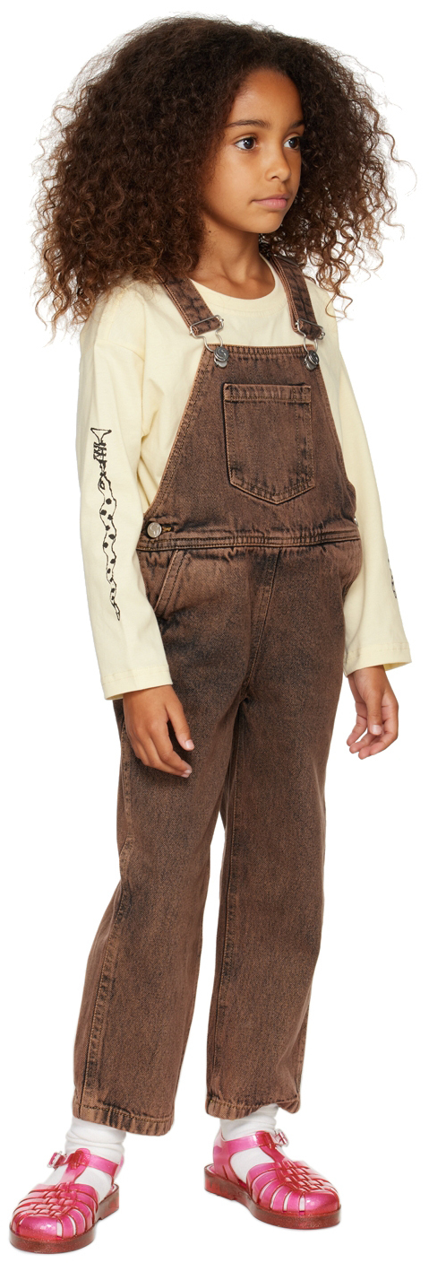 Wildkind Kids Brown Ally Overalls