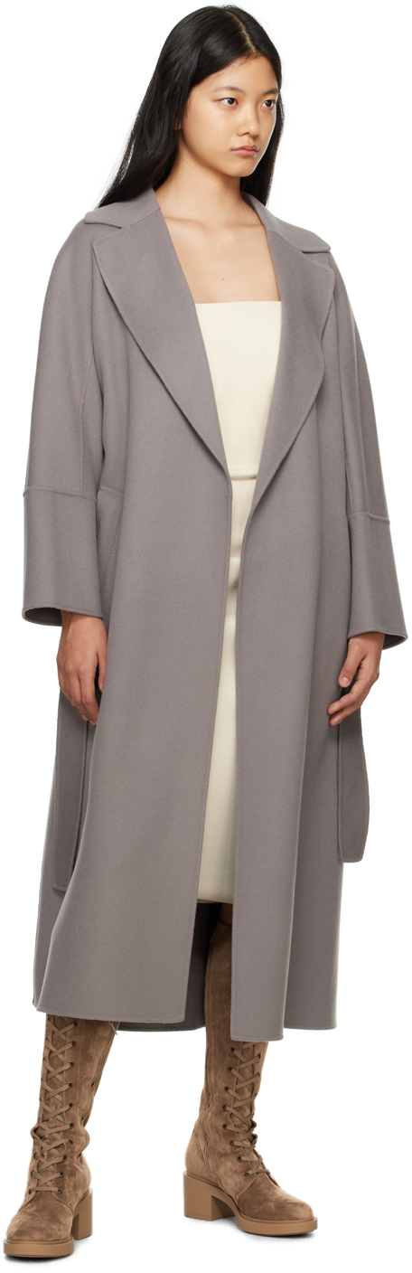 S Max Mara Gray Elisa Coat S Max Mara