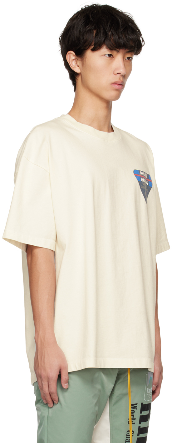 Rhude White Race Patch T-Shirt Rhude