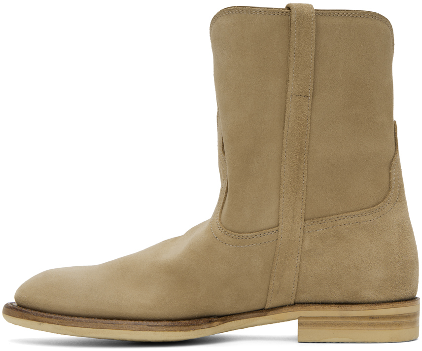 AURALEE Beige Suede Boots Auralee