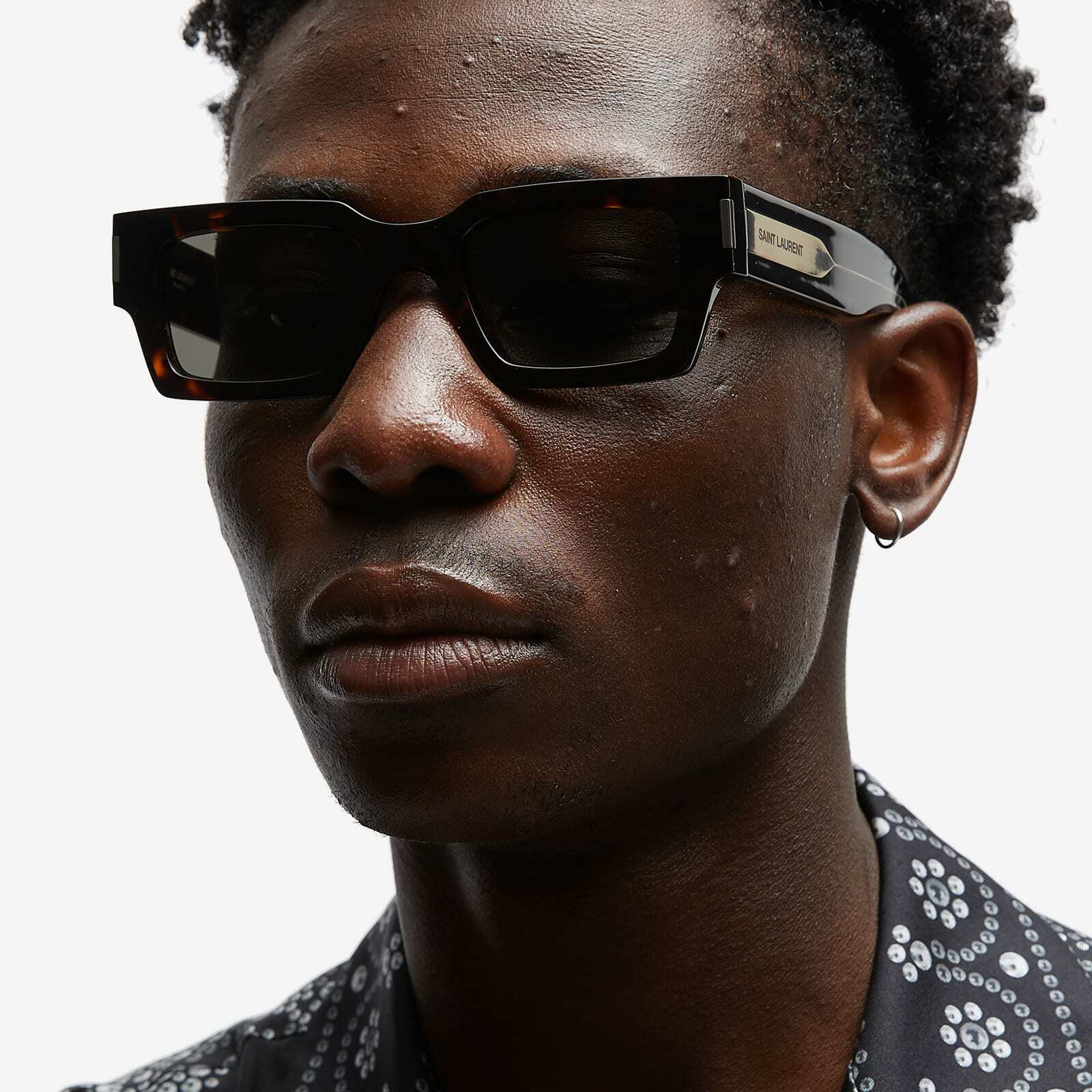 Saint Laurent Men's SL 572 Sunglasses in Havana Saint Laurent