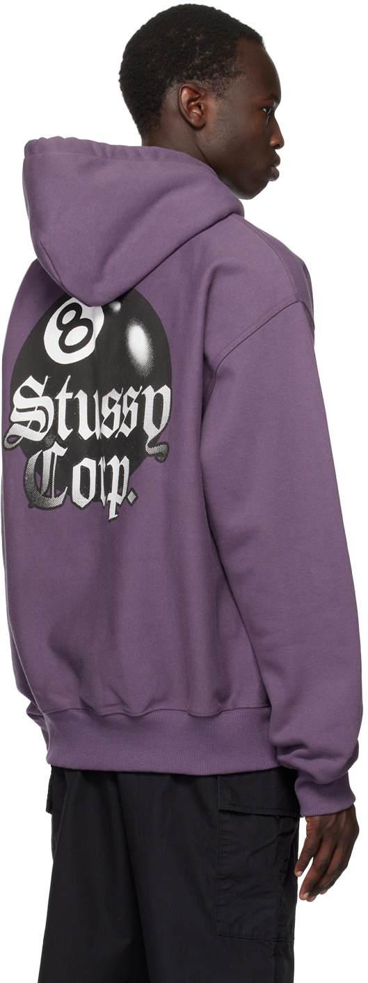 Stüssy Purple 8 Ball Corp. Hoodie Stussy