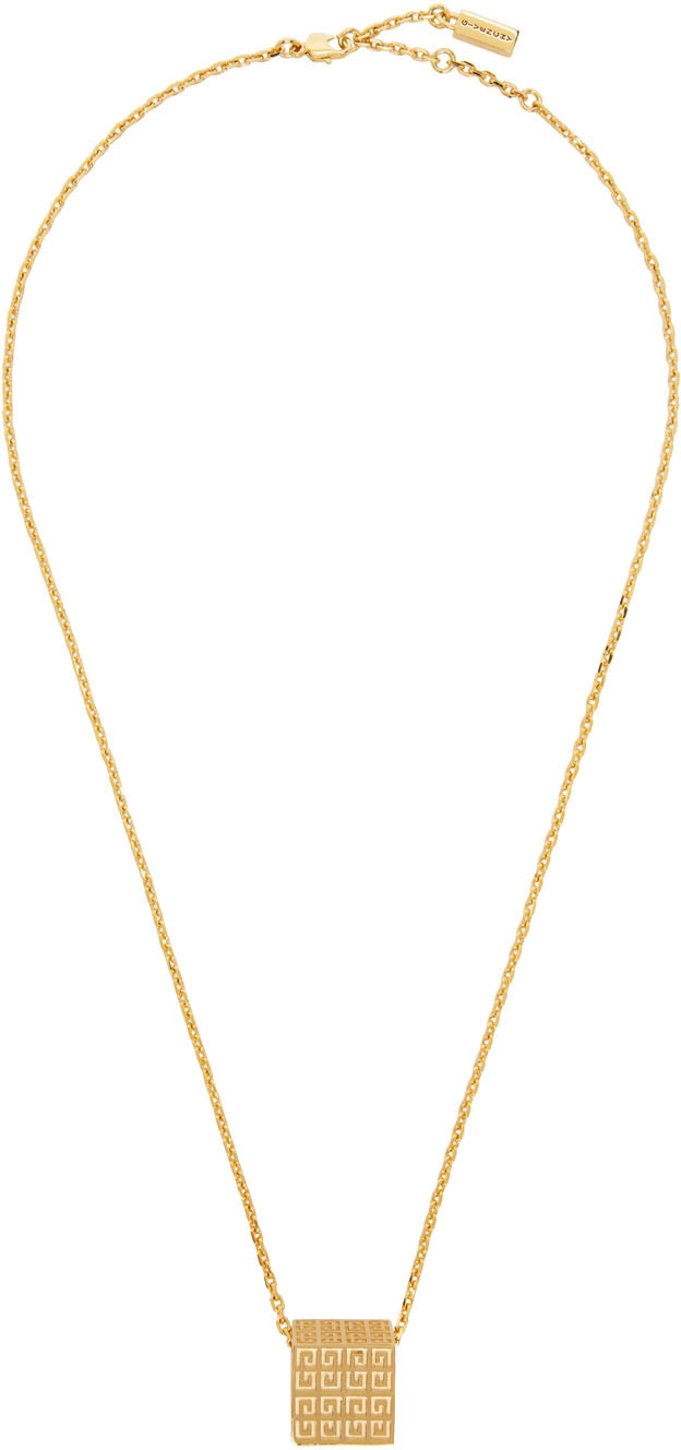 Givenchy Gold G Square Necklace Givenchy