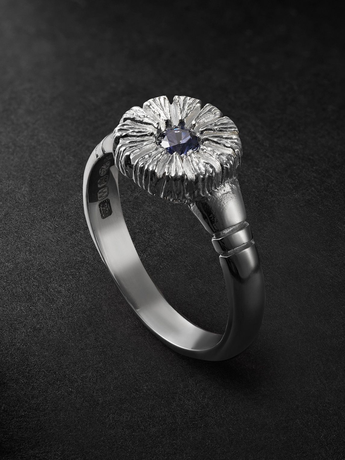 Bleue Burnham - Sterling Silver Sapphire Ring - Silver Bleue Burnham