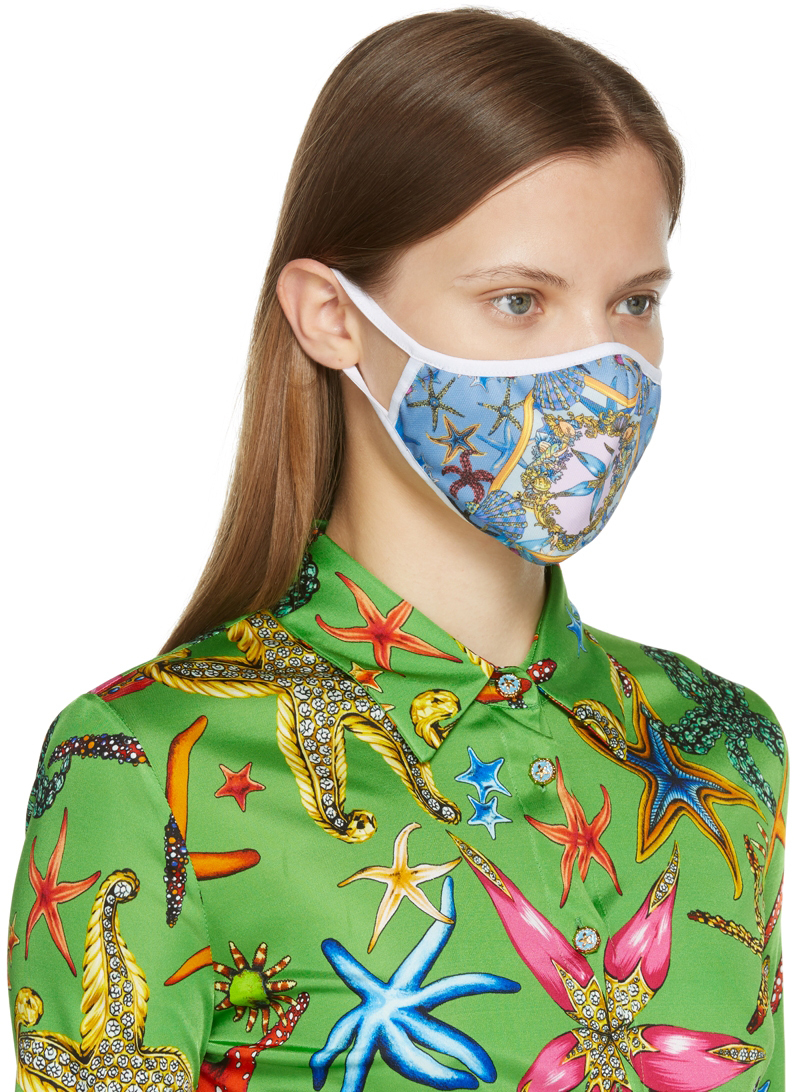 Versace Blue Trésor De La Mer Face Mask Versace