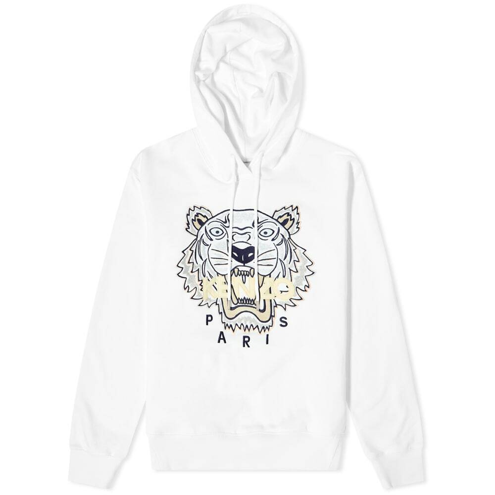 Kenzo Women's Tiger Classic Hoody in White Kenzo