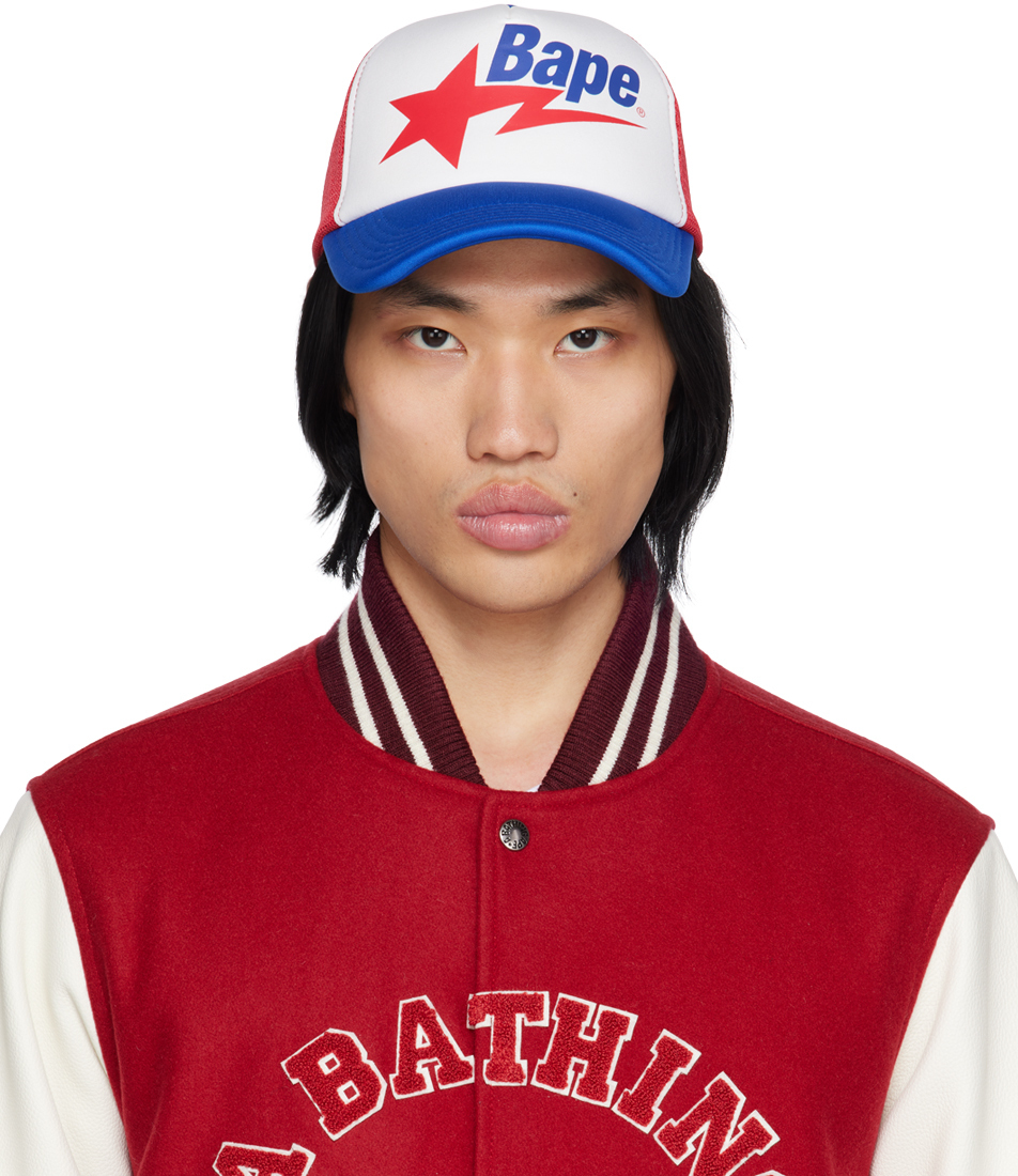 BAPE Red & Blue STA Cap A Bathing Ape