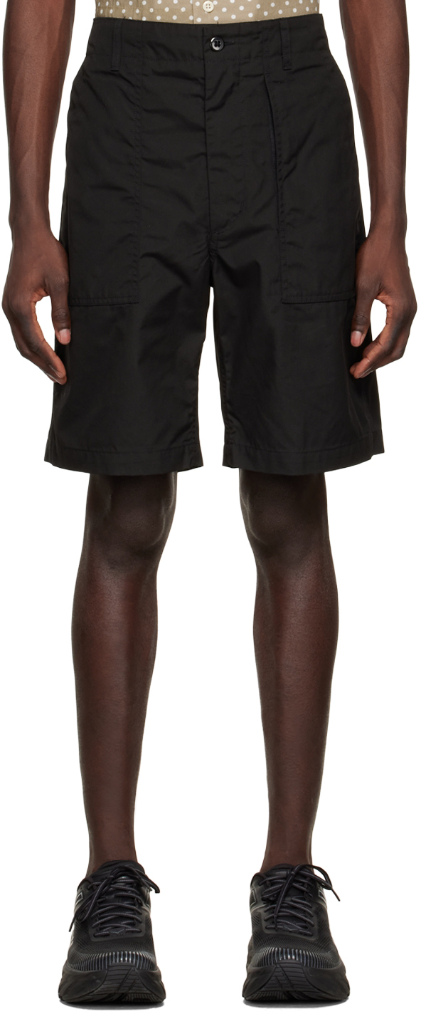 Engineered Garments Black Polyester Shorts Engineered Garments