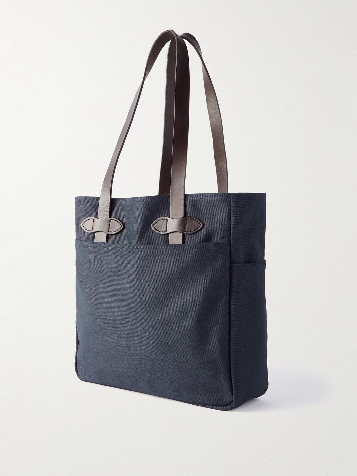 Filson - Leather-Trimmed Cotton-Twill Tote Bag Filson
