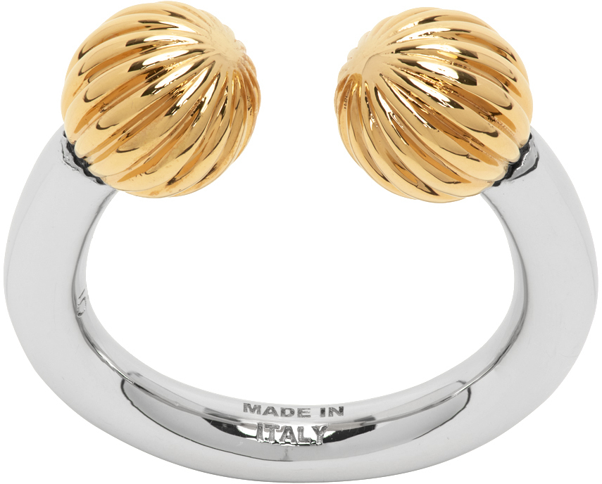 Lanvin Gold & Silver Arpege Ring Lanvin