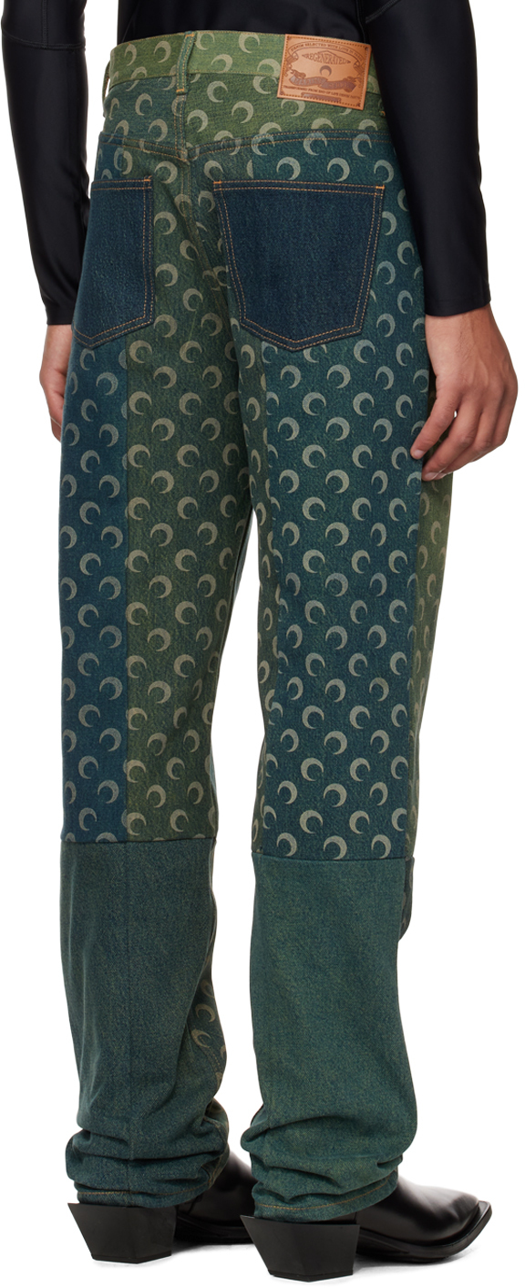 Marine Serre Green Moon Jeans Marine Serre