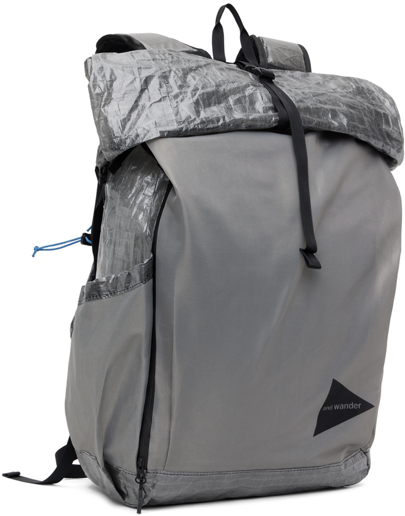 and wander Gray 25L Laminated Backpack and Wander