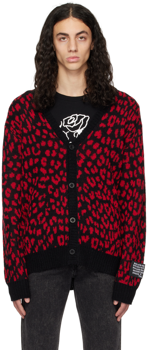 Ksubi Red Kinetik Big Kat Cardigan Ksubi