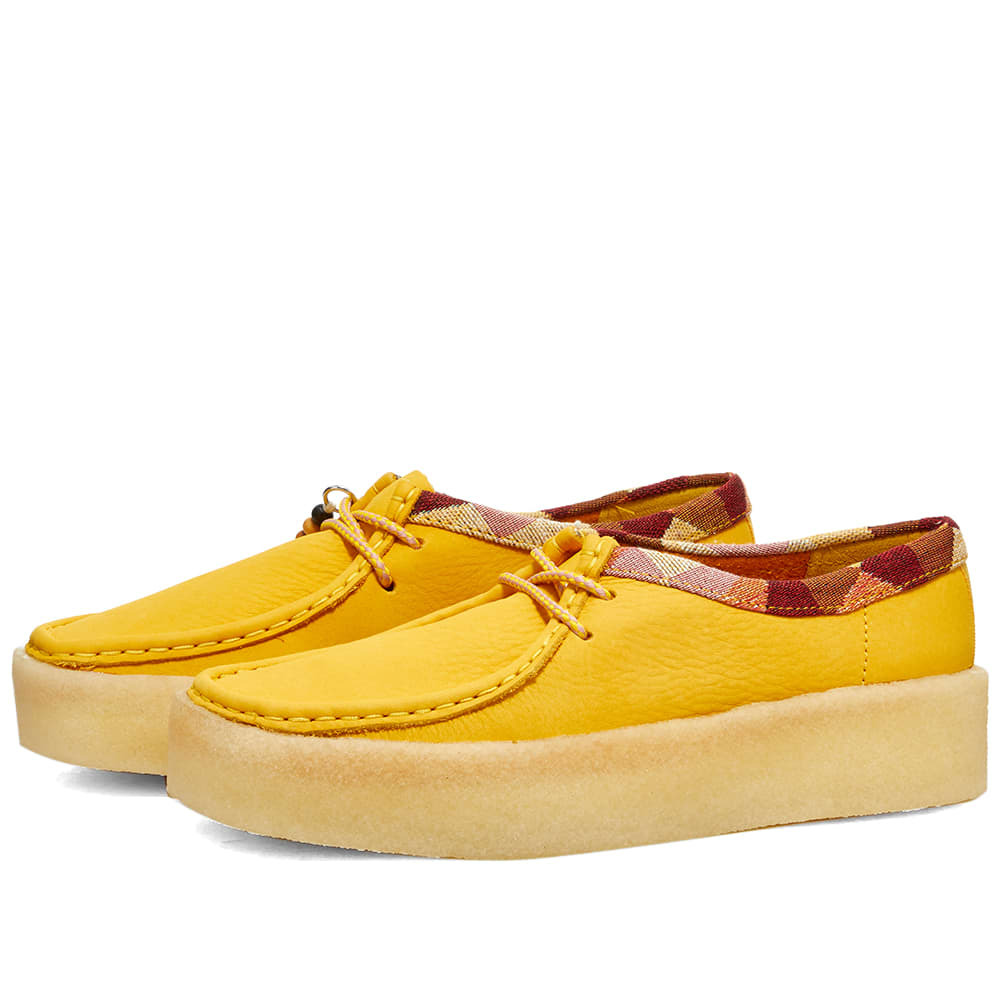 Clarks Originals Women's Wallabee Cup in Yellow Nubuck Clarks Originals