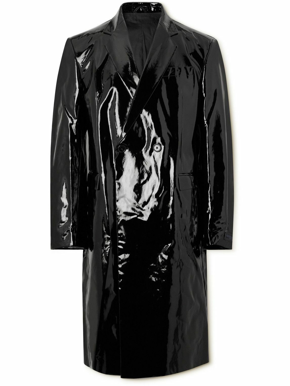 Raf Simons - Double-Breasted Coated-Cotton Coat - Black Raf Simons