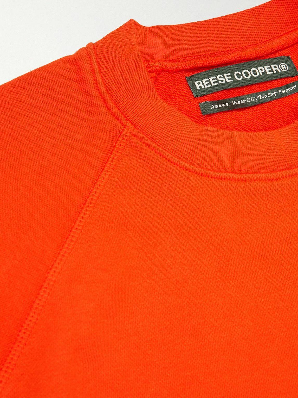 Reese Cooper® - Logo-Print Cotton-Jersey Sweatshirt - Orange Reese Cooper