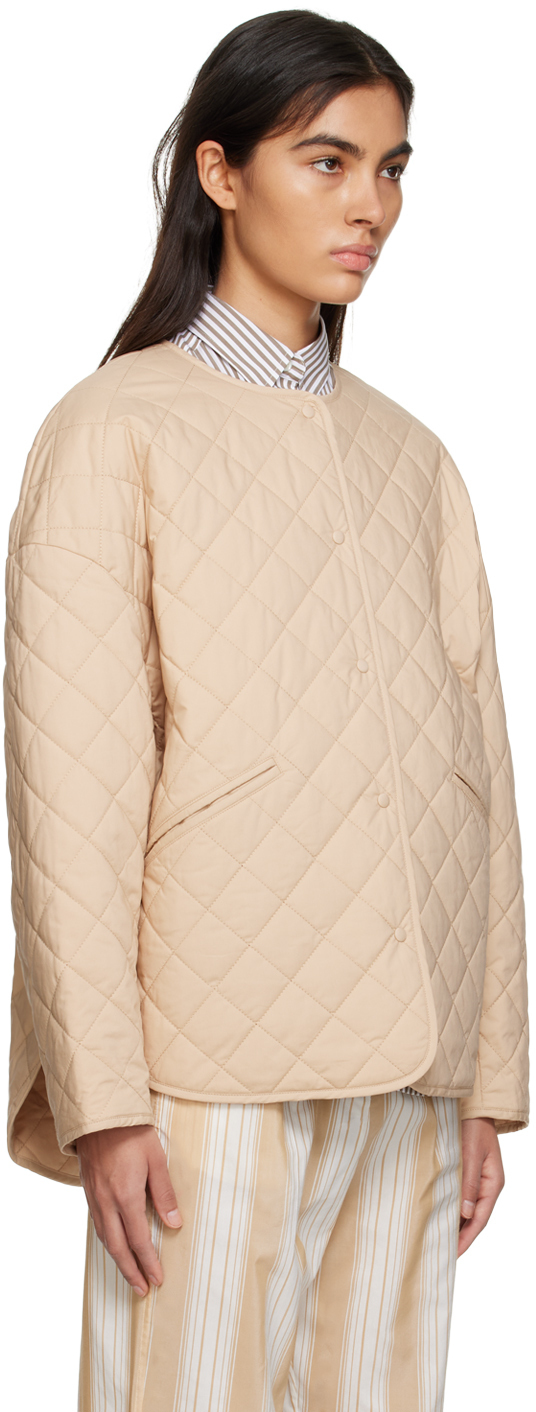 Totême Beige Quilted Jacket Toteme