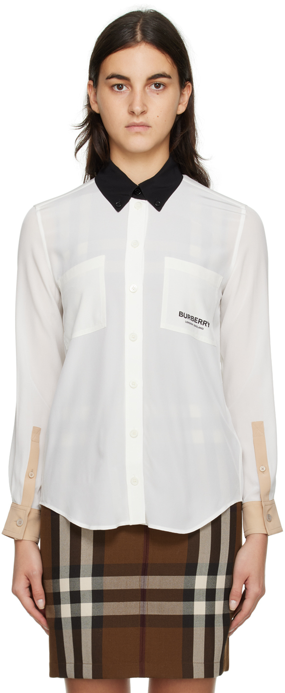 Burberry White Annette Shirt Burberry