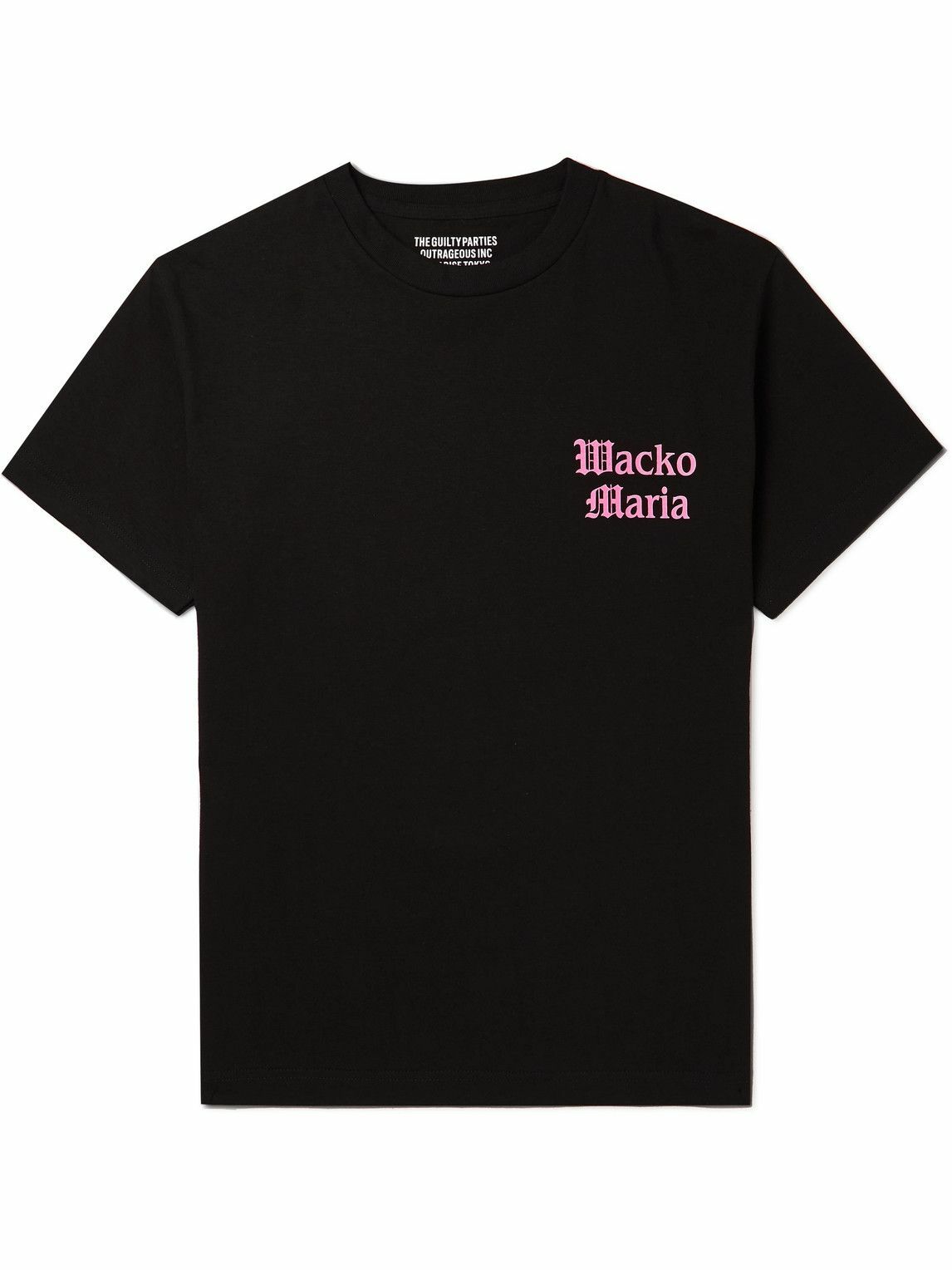 Wacko Maria - Logo-Print Cotton-Jersey T-Shirt - Black Wacko Maria