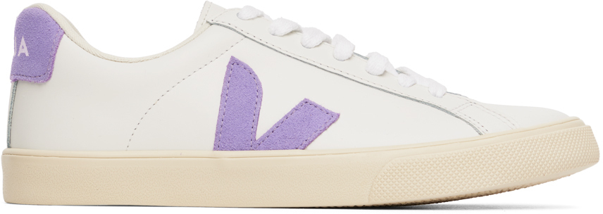 VEJA White & Purple Esplar Sneakers VEJA