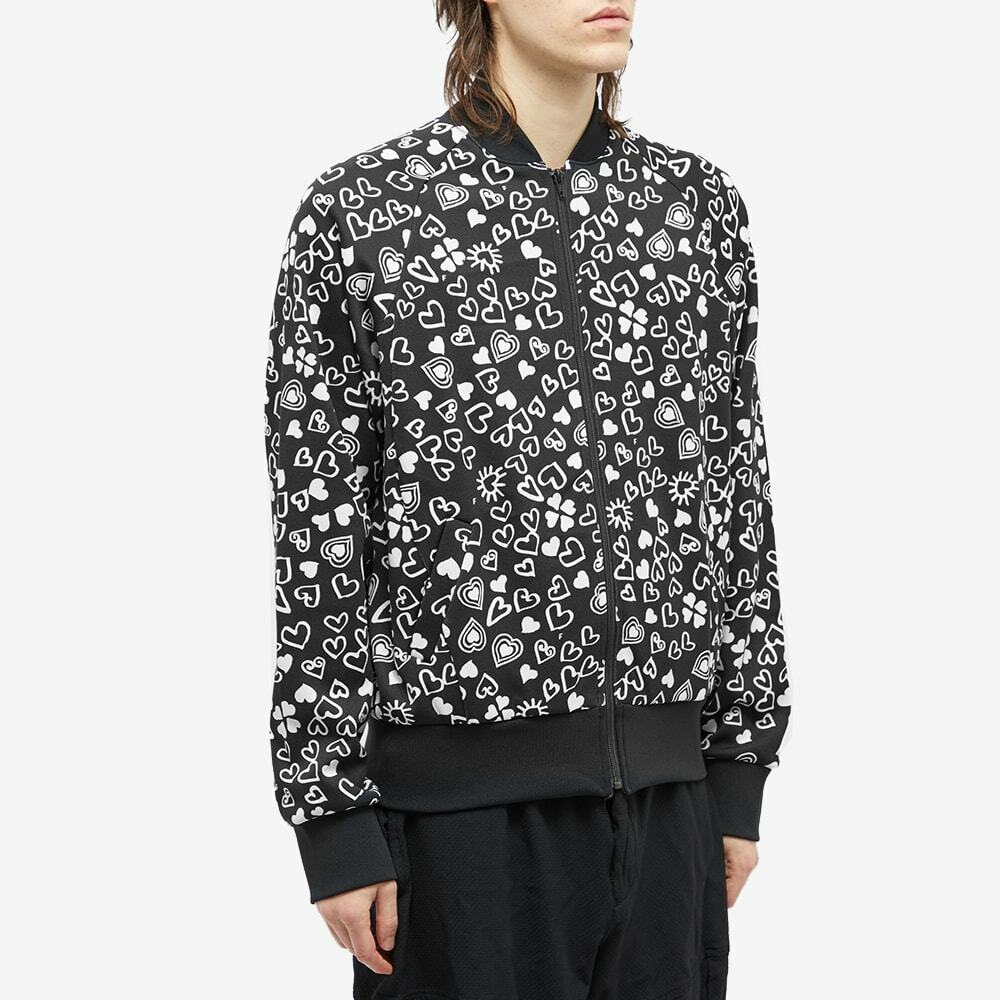 Comme des Garçons Men's CDG All Over Print Zip Up Jacket in Black Comme ...