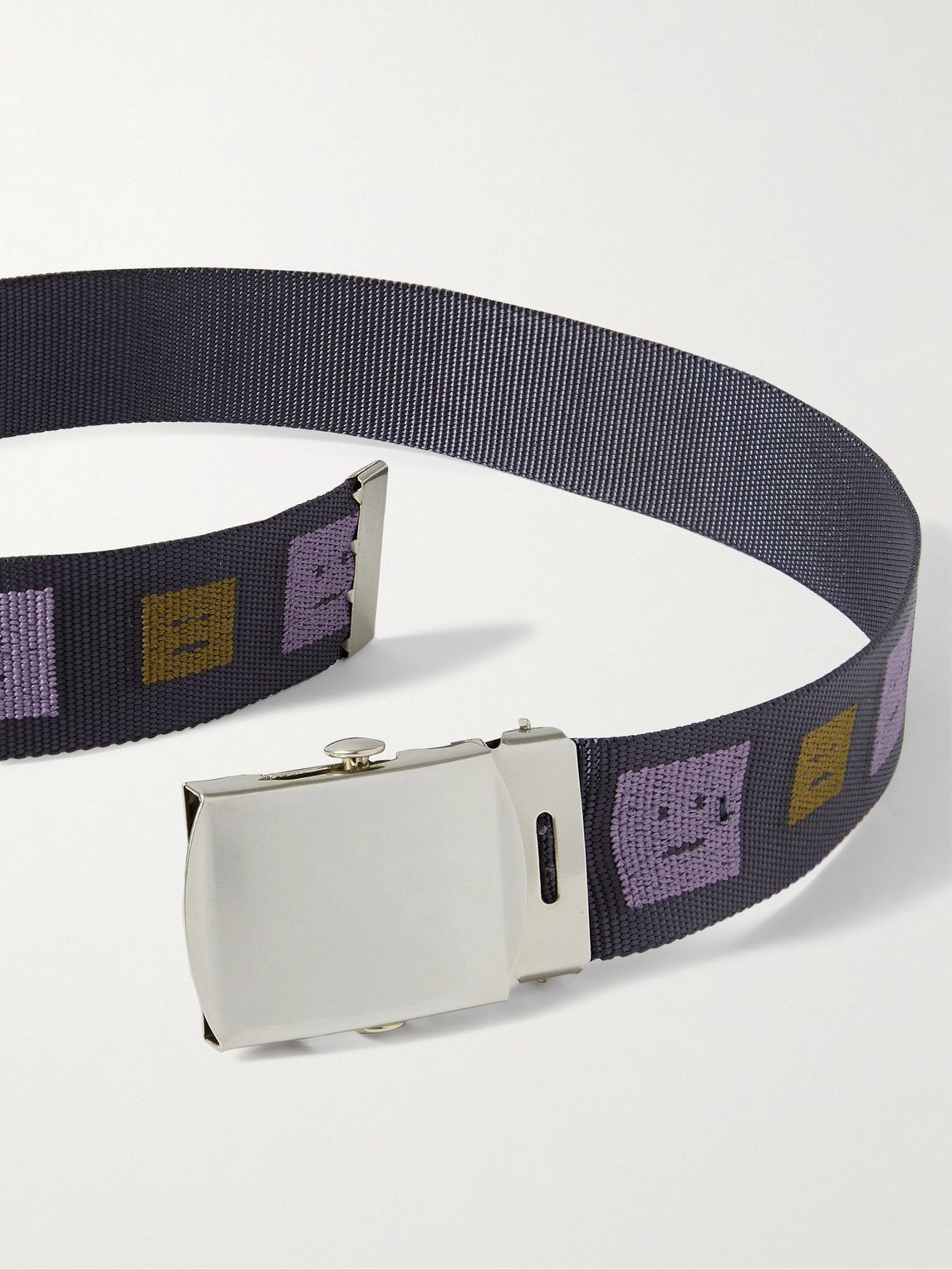 Acne Studios - 3cm Logo-Embroidered Webbing Belt Acne Studios