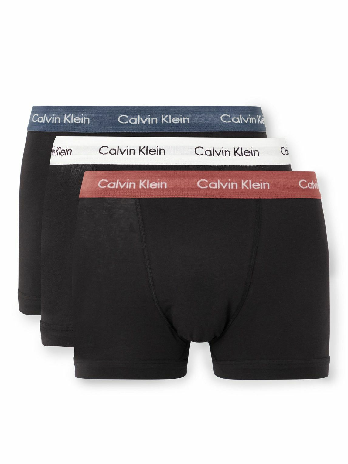 Calvin Klein Underwear Three Pack Stretch Cotton Boxer Briefs Black