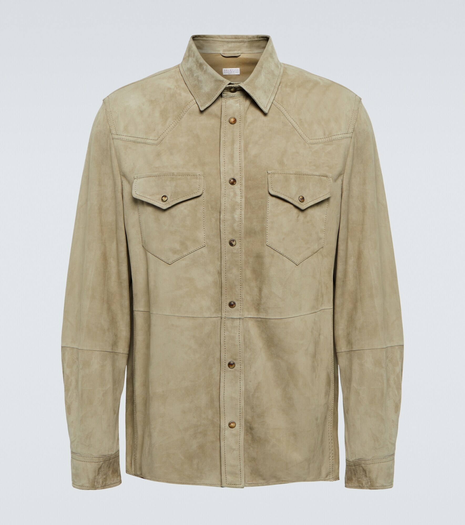 Brunello Cucinelli - Suede overshirt Brunello Cucinelli