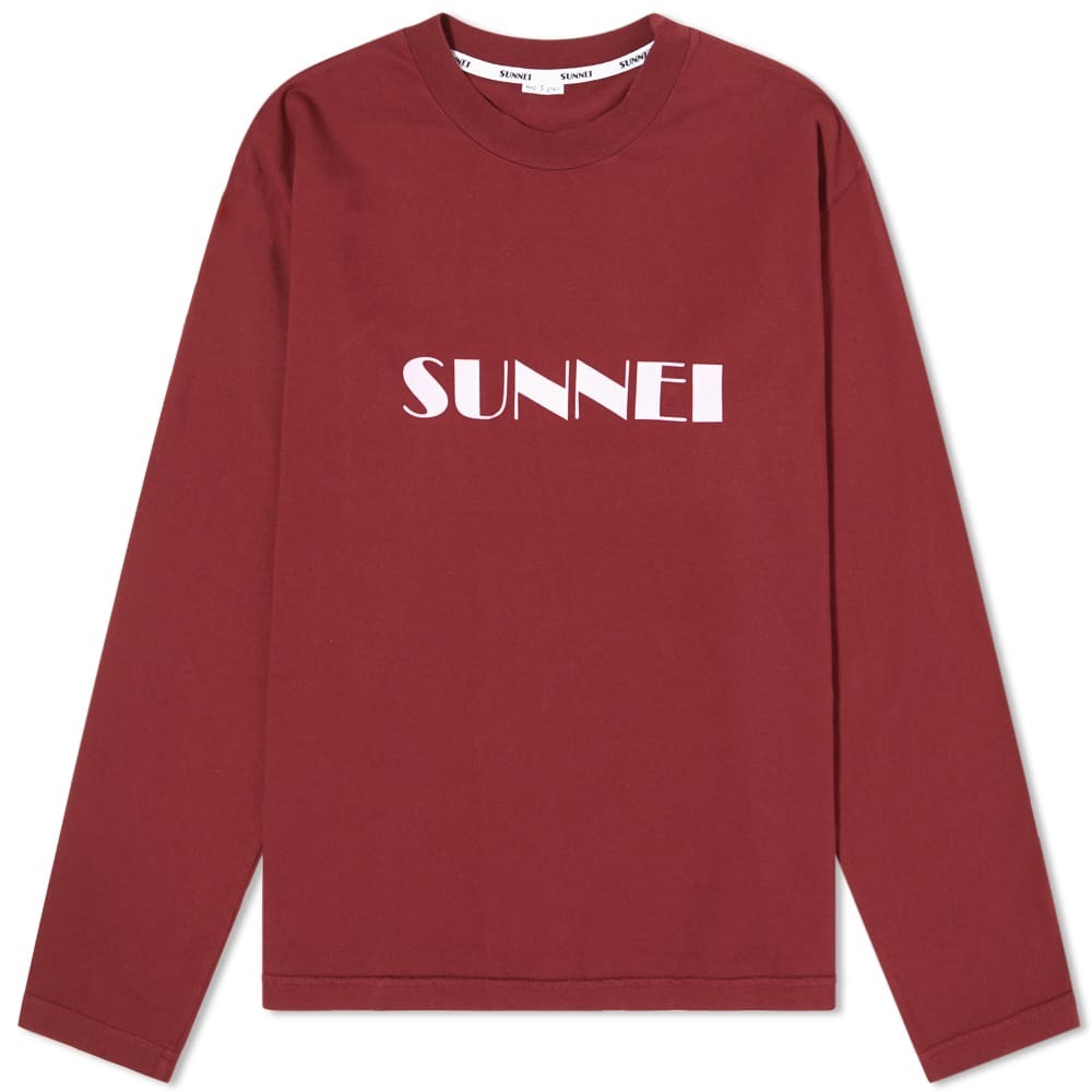 Sunnei Long Sleeve Front Logo Tee Sunnei