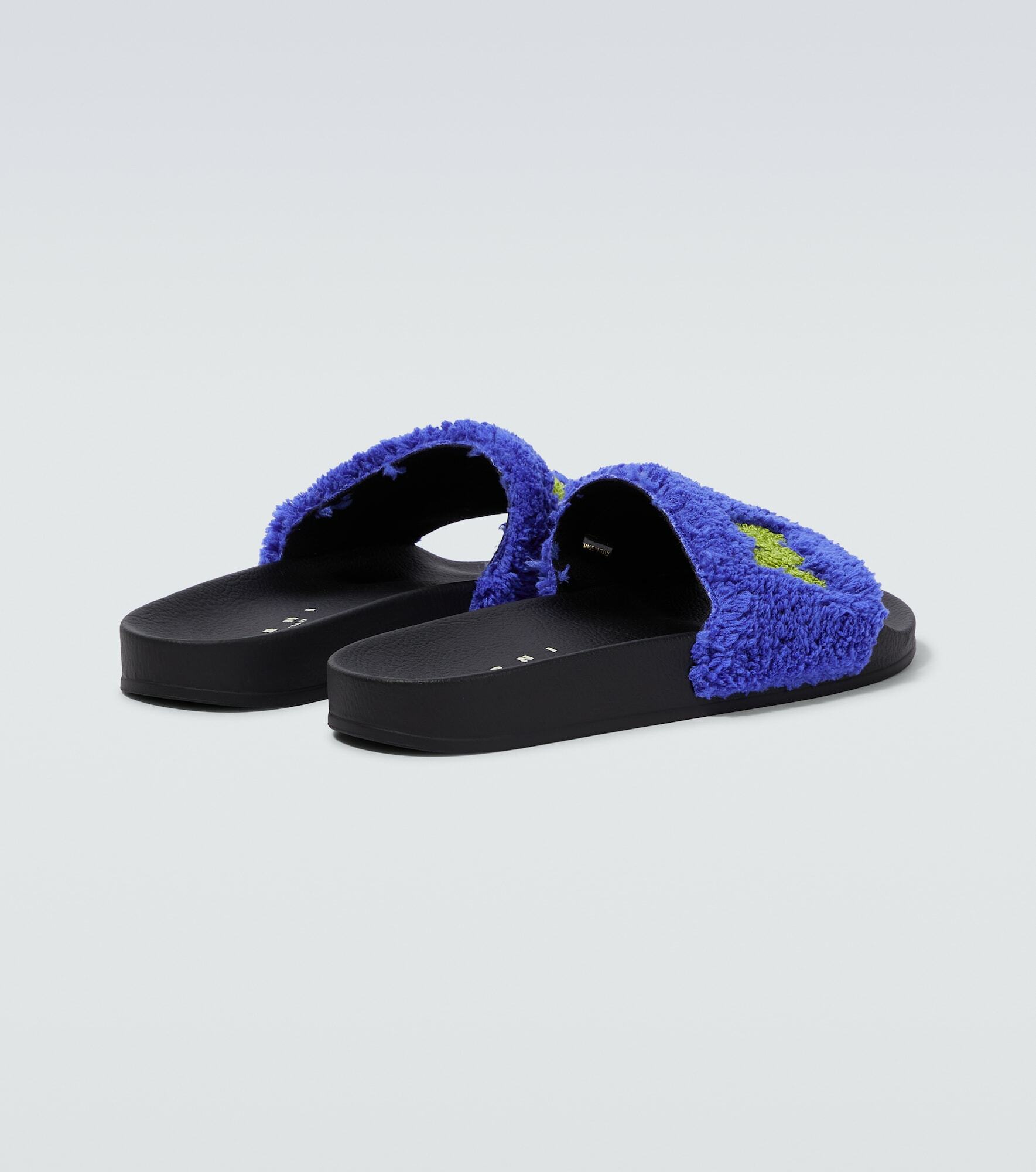 Marni - Logo jacquard slides Marni