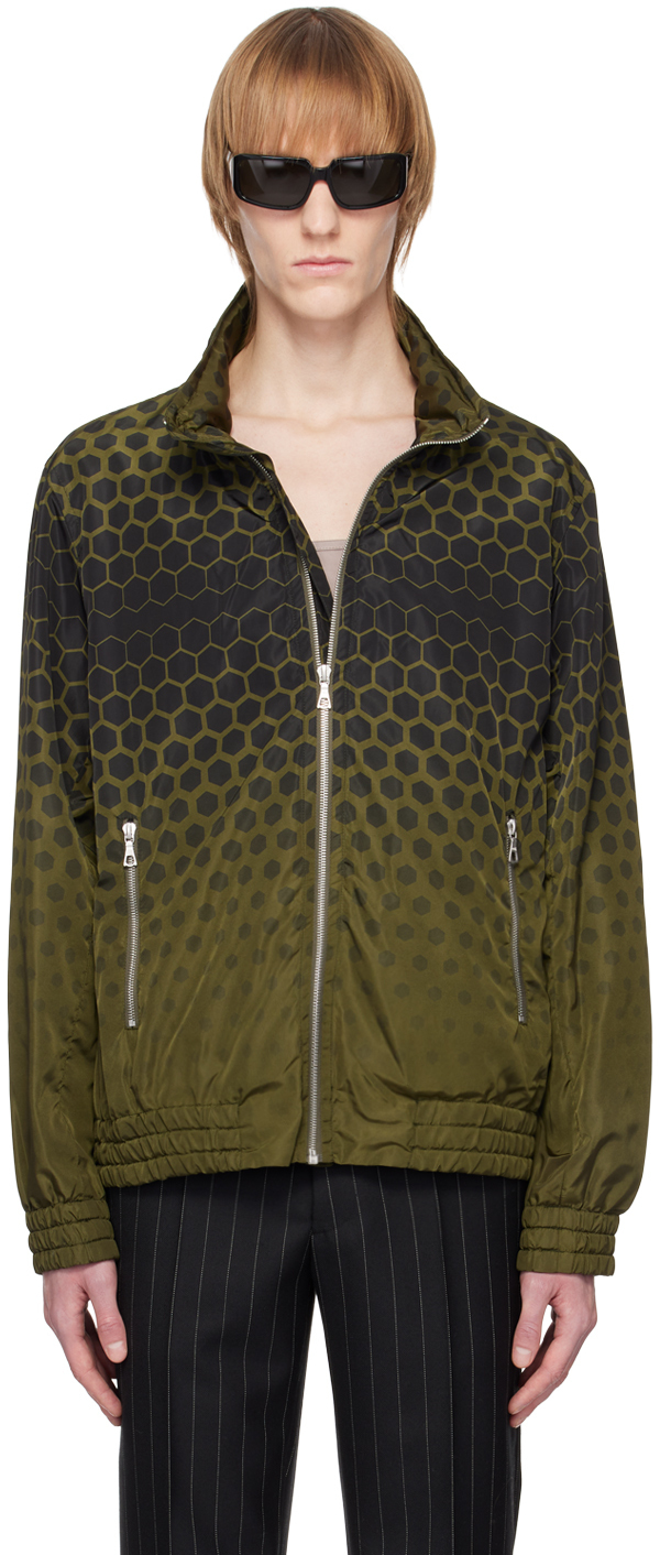 Dries Van Noten Khaki Graphic Jacket Dries Van Noten