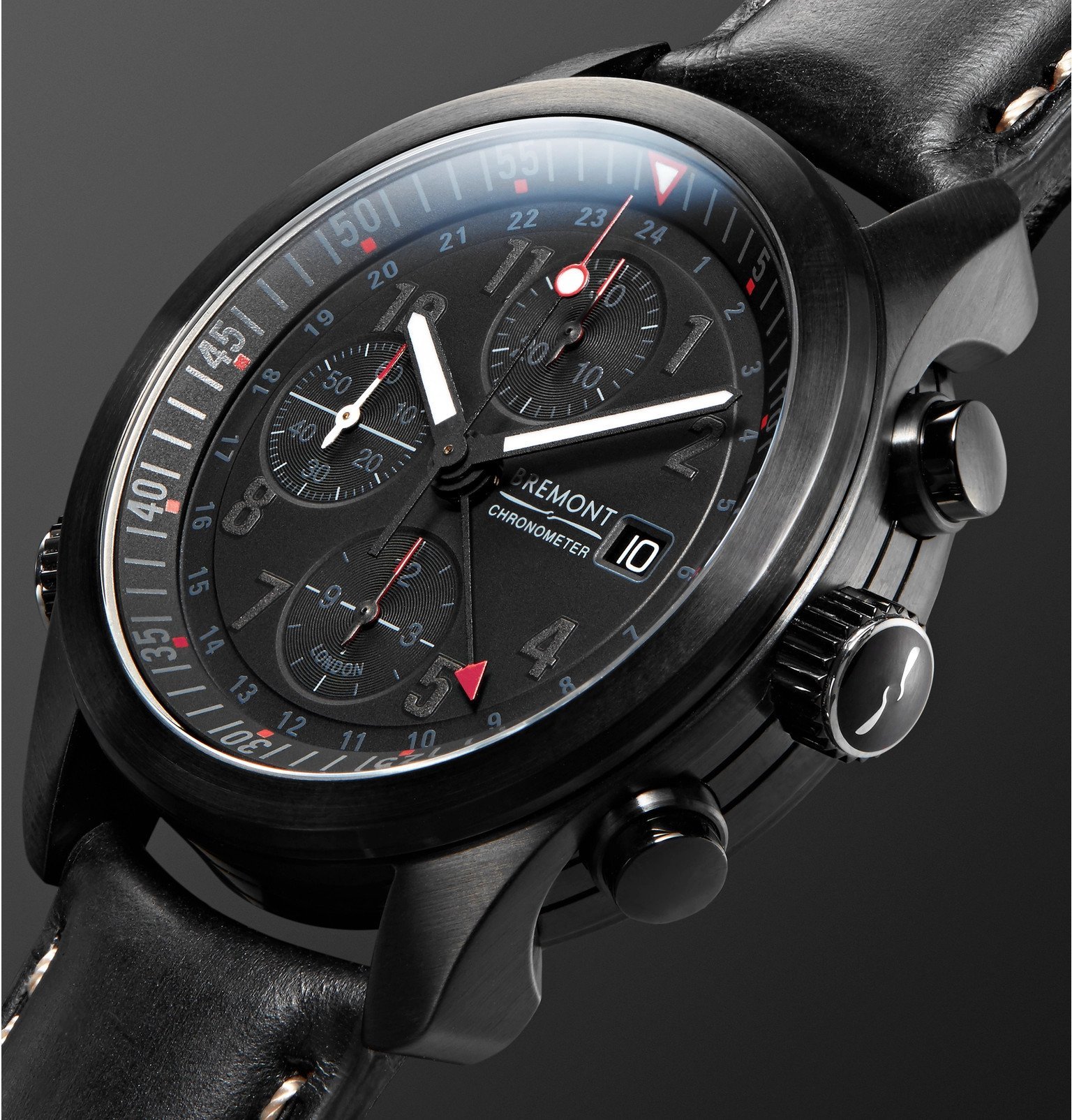 Bremont - ALT1-B2(GMT) Automatic Chronograph 43mm Stainless Steel and ...