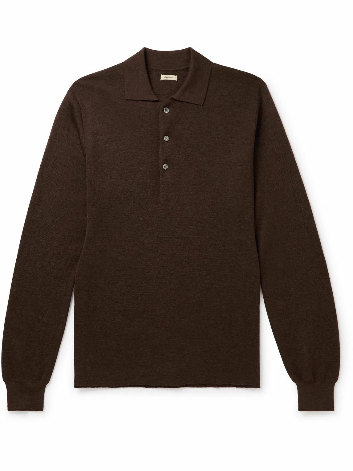 Bellerose - Dynol Merino Wool Polo Shirt - Brown Bellerose