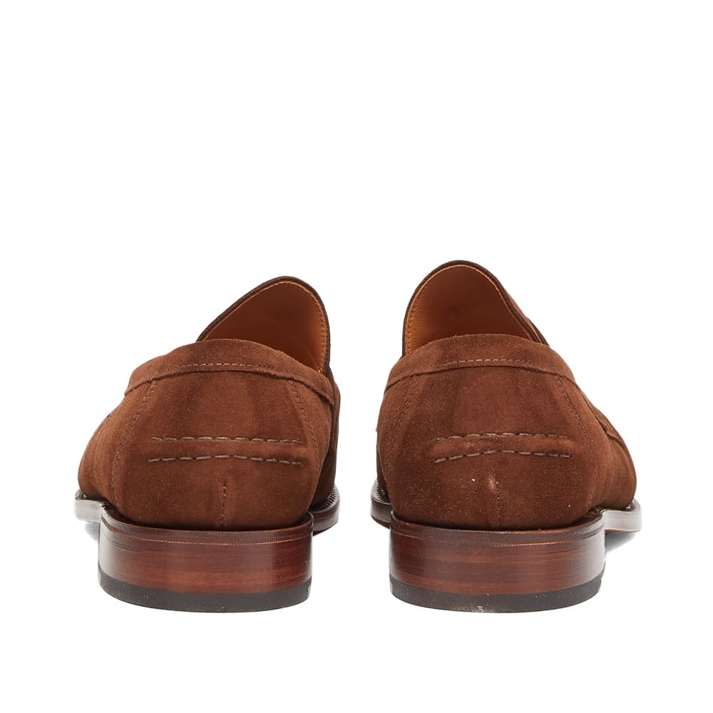 Sanders Men's Aldwych Penny Loafer in Polo Snuff Suede Sanders