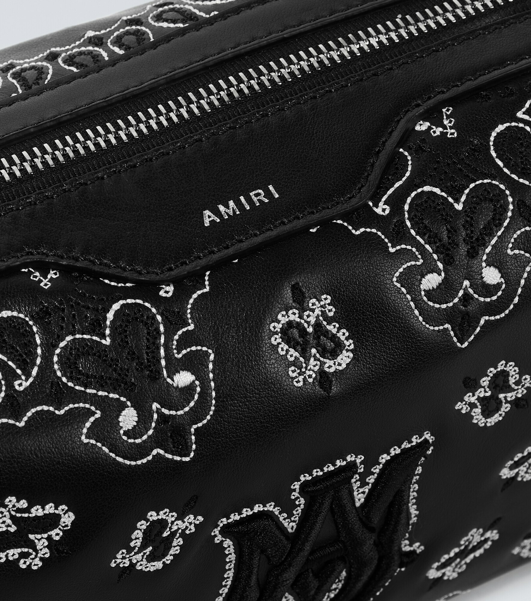 Amiri - Bandana leather toiletry bag Amiri
