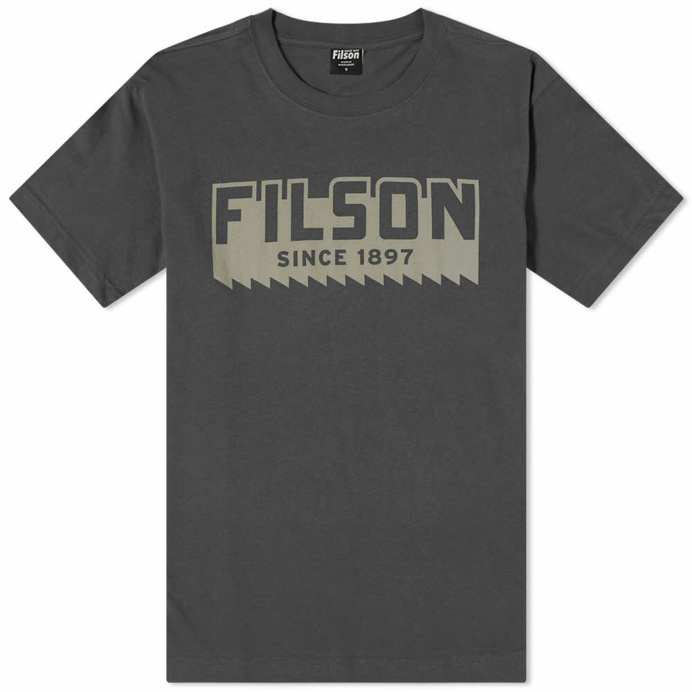 Filson Men's Ranger T-Shirt in Faded Black/Saw Filson