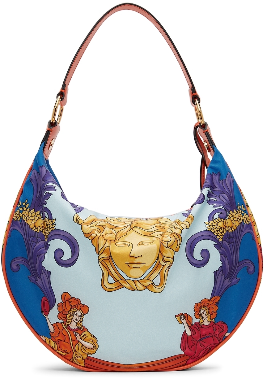 Versace Multicolor Medusa Half-Moon Bag Versace